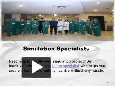 Simulation Specialists presentation | free to download