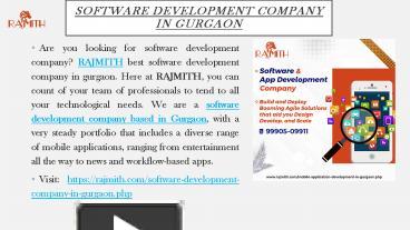 PPT – Software Development Company in Gurgaon PowerPoint presentation ...