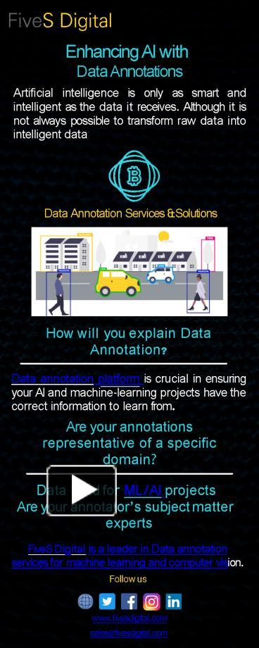 Enhancing AI with data annotations presentation | free to download
