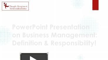 business assignment help in Australia presentation | free to download