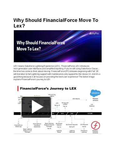 PPT – Why Should FinancialForce Move To Lex? PowerPoint presentation ...