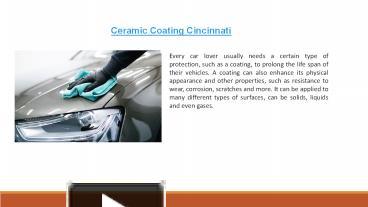 PPT – Ceramic Coating Services in Cincinnati - Reload Detailing ...