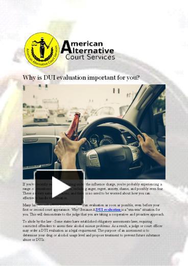 PPT – ##01 DUI Evaluation, Atlanta, Decatur, and Marietta- Georgia ...