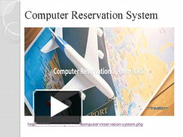 PPT – Computer Reservation System PowerPoint presentation | free to ...