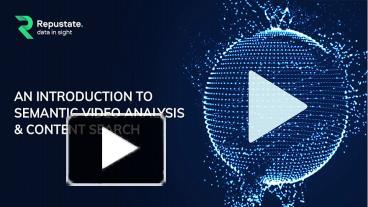 PPT – Semantic Video Analysis PowerPoint presentation | free to ...