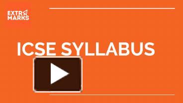 ICSE Syllabus for Class 6 to 12 (1) presentation | free to download