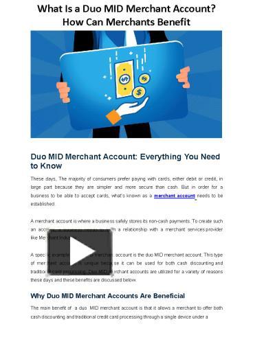 What Is a Duo MID Merchant Account? How Can Merchants Benefit ...