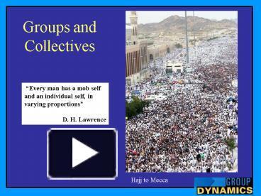 PPT – Every man has a mob self and an individual self, in varying ...