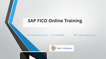 PPT – SAP FICO online classes | SAP FICO full course | FICO online ...
