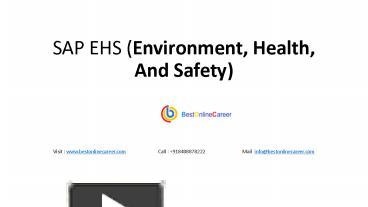 SAP EHS free Online Training | SAP EHS training | SAP EHS course | SAP ...