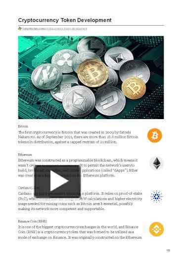 PPT – Cryptocurrency Token Development | TokyoTechie PowerPoint ...