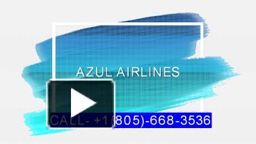 Azul Airlines presentation | free to download
