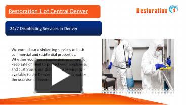 PPT – Disinfection Service Company PowerPoint presentation | free to ...