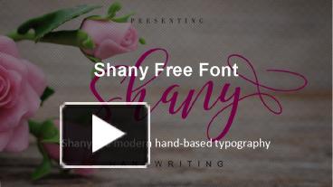 Free Handwriting Fonts presentation | free to download