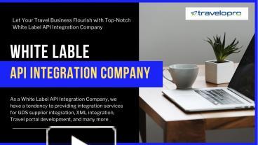 White Label API Integration Company presentation | free to download