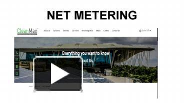 PPT – Net metering Model PowerPoint presentation | free to download ...