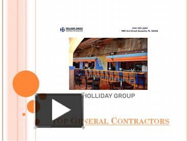 PPT – Role Of The Top General Contractors PowerPoint presentation ...