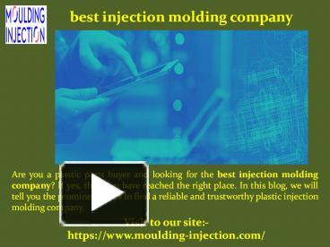 cheap injection molding presentation | free to download