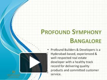 PPT – Profound Developers Bangalore PowerPoint presentation | free to ...