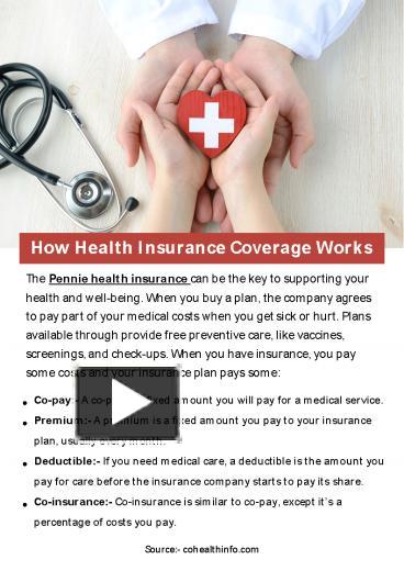 How Health Insurance Coverage Works? presentation | free to download