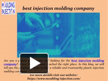 PPT – cheap injection molding PowerPoint presentation | free to ...