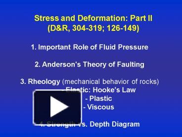 PPT – Stress and Deformation: Part II D PowerPoint presentation | free ...
