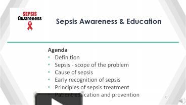 Sepsis Awareness Education presentation | free to download
