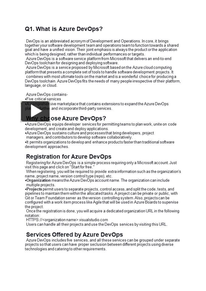 What is azure devops presentation | free to download