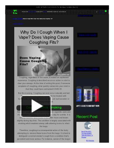 Why Do I Cough When I Vape? Does Vaping Cause Coughing Fits ...