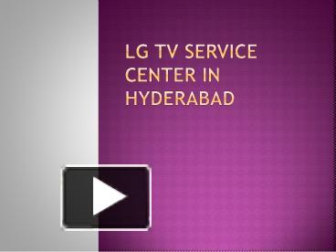 PPT – LG SMART TV PowerPoint presentation | free to download - id ...