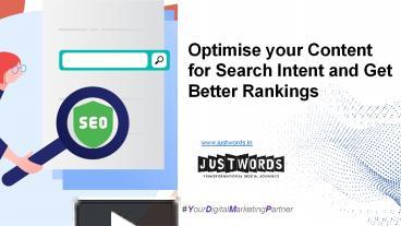 PPT – Optimise your Content for Search Intent and Get Better Rankings ...