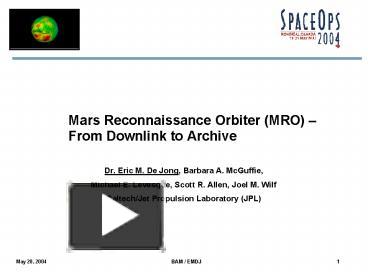 PPT – MRO Background PowerPoint presentation | free to view - id: 9496c ...