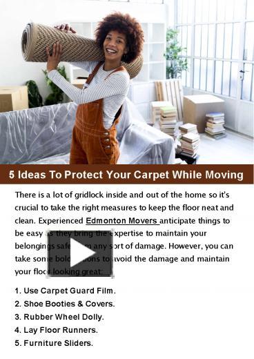 PPT – 5 Ideas To Protect Your Carpet While Moving PowerPoint ...