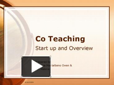 Co Teaching presentation | free to view