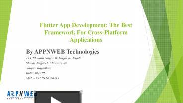 Flutter App Development: The Best Framework For Cross-Platform ...