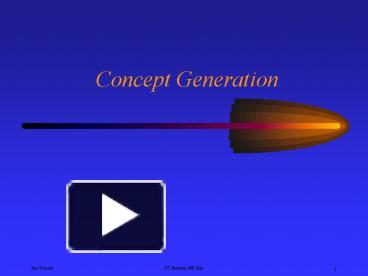 Concept Generation presentation | free to view