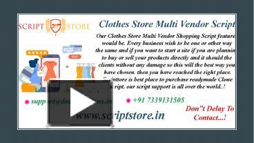 PPT – Clothes Store Multi Vendor Shopping Script - WEBSITE SCRIPTS ...