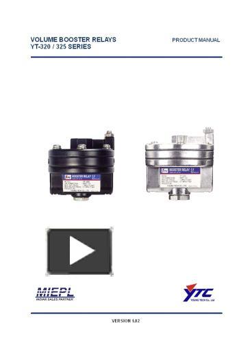 ROTORK YTC YT-320 VOLUME BOOSTER Product Manual - PPT presentation ...