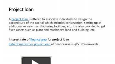 Project Loan presentation | free to download