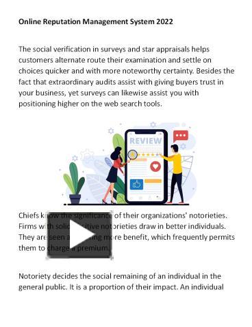 PPT – Online Reputation Management System 2022 PowerPoint presentation ...