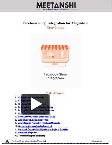 PPT – Magento 2 Facebook Shop Integration PowerPoint presentation ...