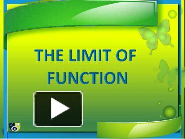 Week 2 - Limit of Function presentation | free to download
