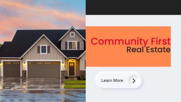 Community First Real Estate presentation | free to download