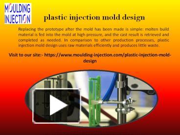 The Future Of Plastic Injection Molding presentation | free to download