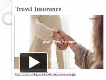 Travel Insurance presentation | free to download