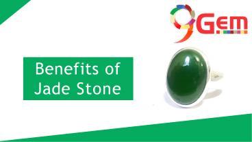 Benefits of Jade stone presentation | free to download