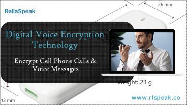 Digital Voice Encryption Technology presentation | free to download