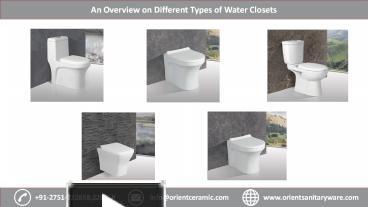 An Overview on Different Types of Water Closets presentation | free to ...