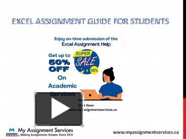 Excel Assignment Guide for Students presentation | free to download