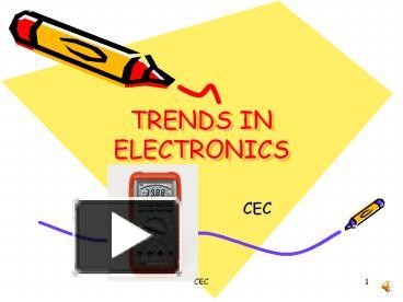 Trends in Electronics presentation | free to download